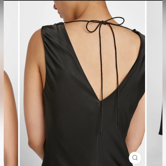 Frame Denim | Dresses | Frame Laceup Midi Dress In Black | Poshmark
